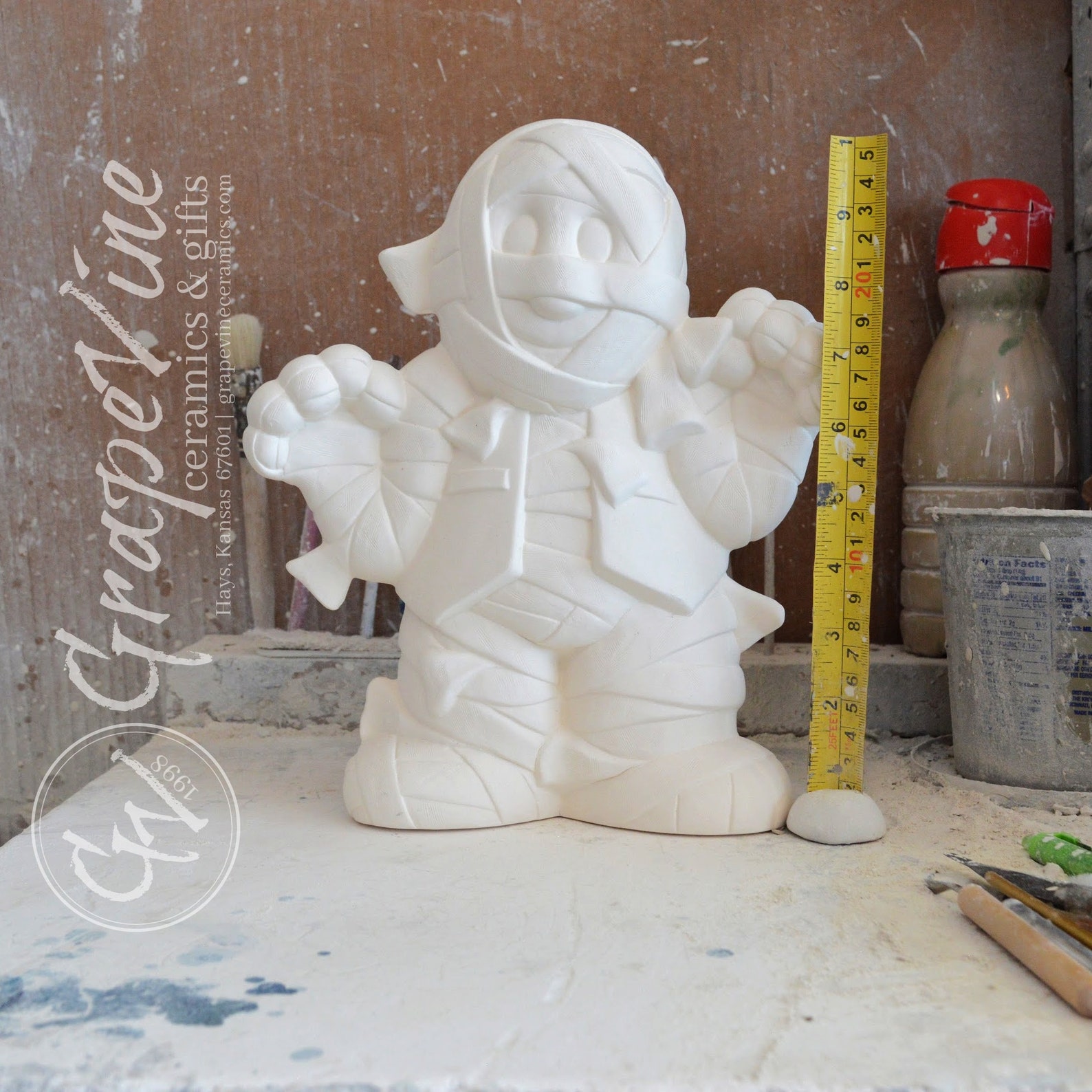 Ready to Paint - Mummy Junior - Clay Magic 843 - Etsy