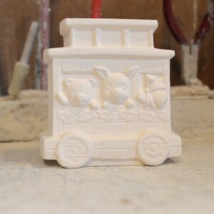 Ready to Paint - Santa Train - Ceramic Emporium - Etsy