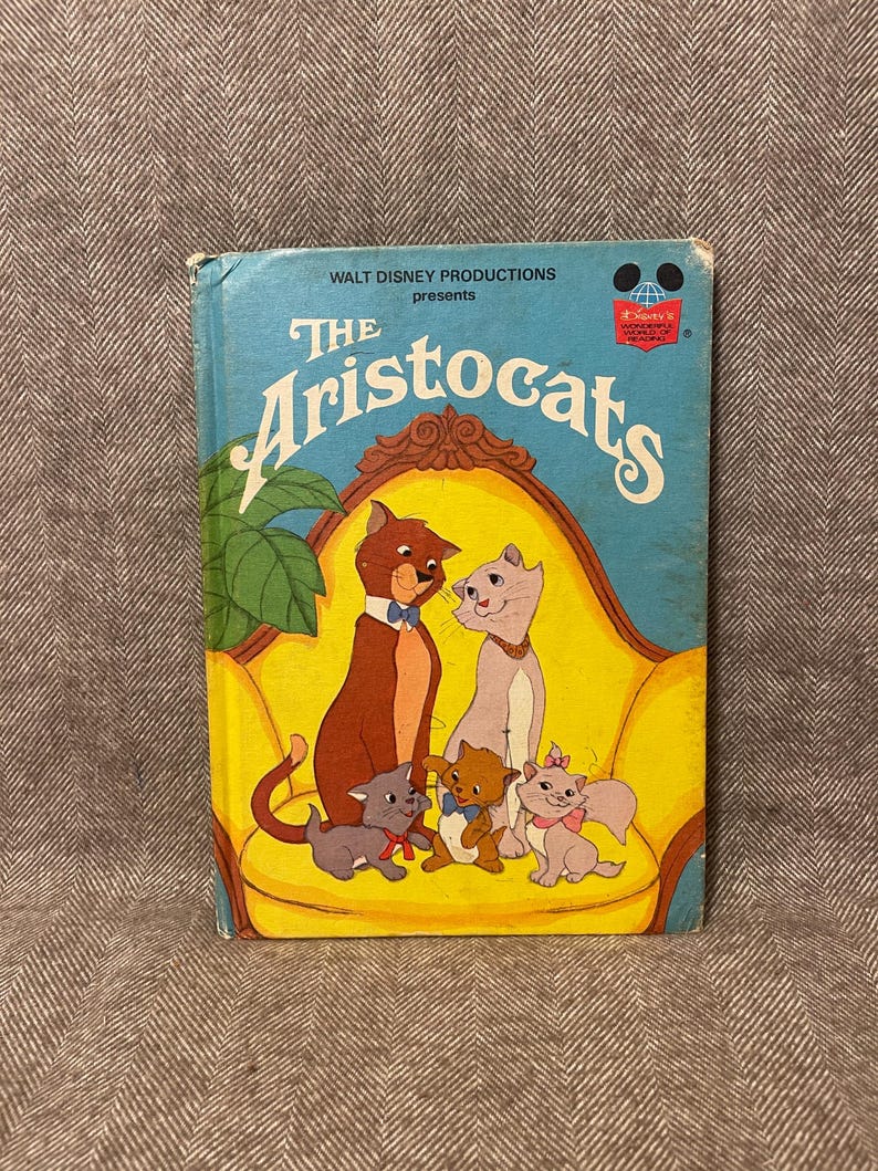 Walt Disney's the Aristocats, 1973 Hardcover - Etsy