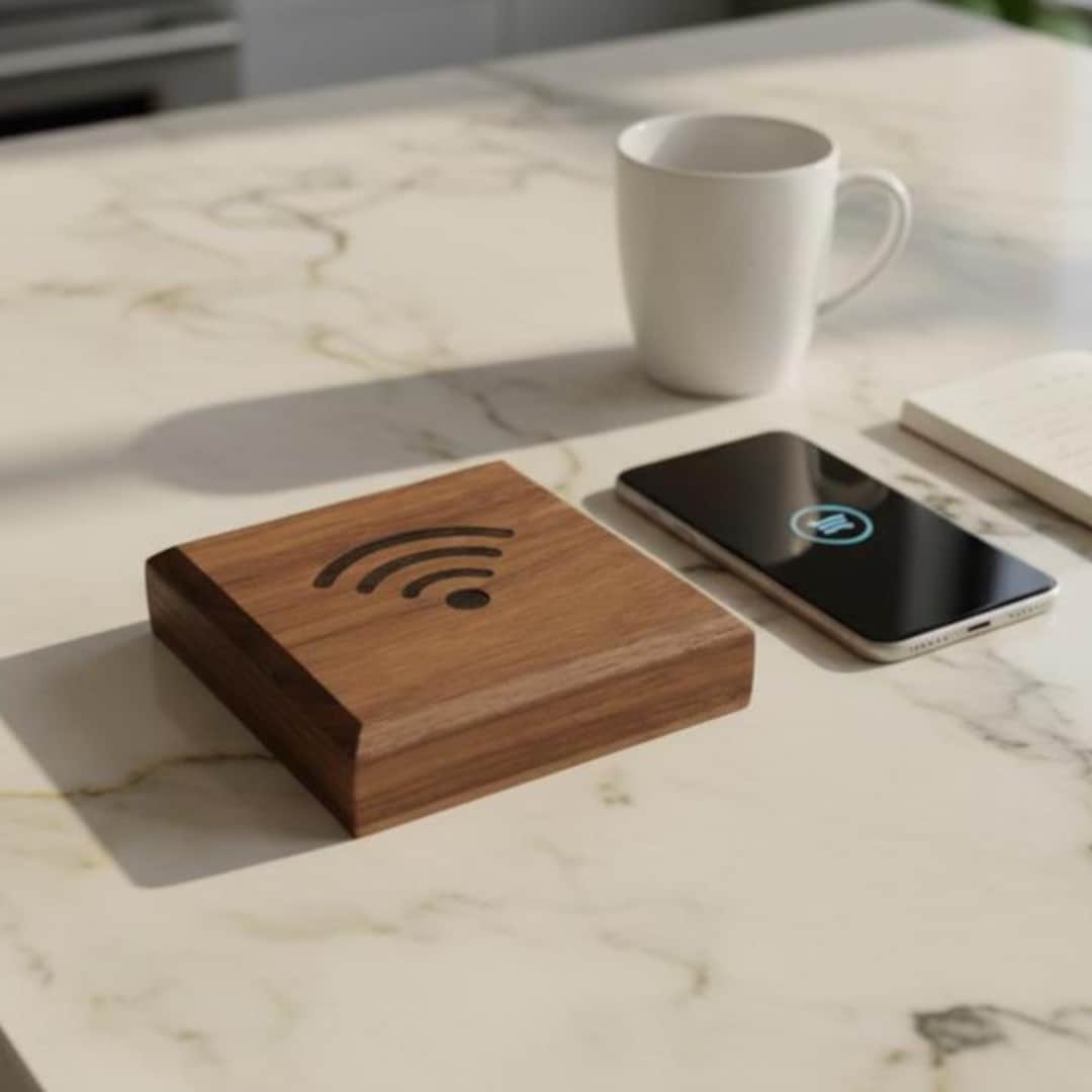 Programmable NFC Smart Tag & QR Code — Handcrafted Walnut, Maple ...