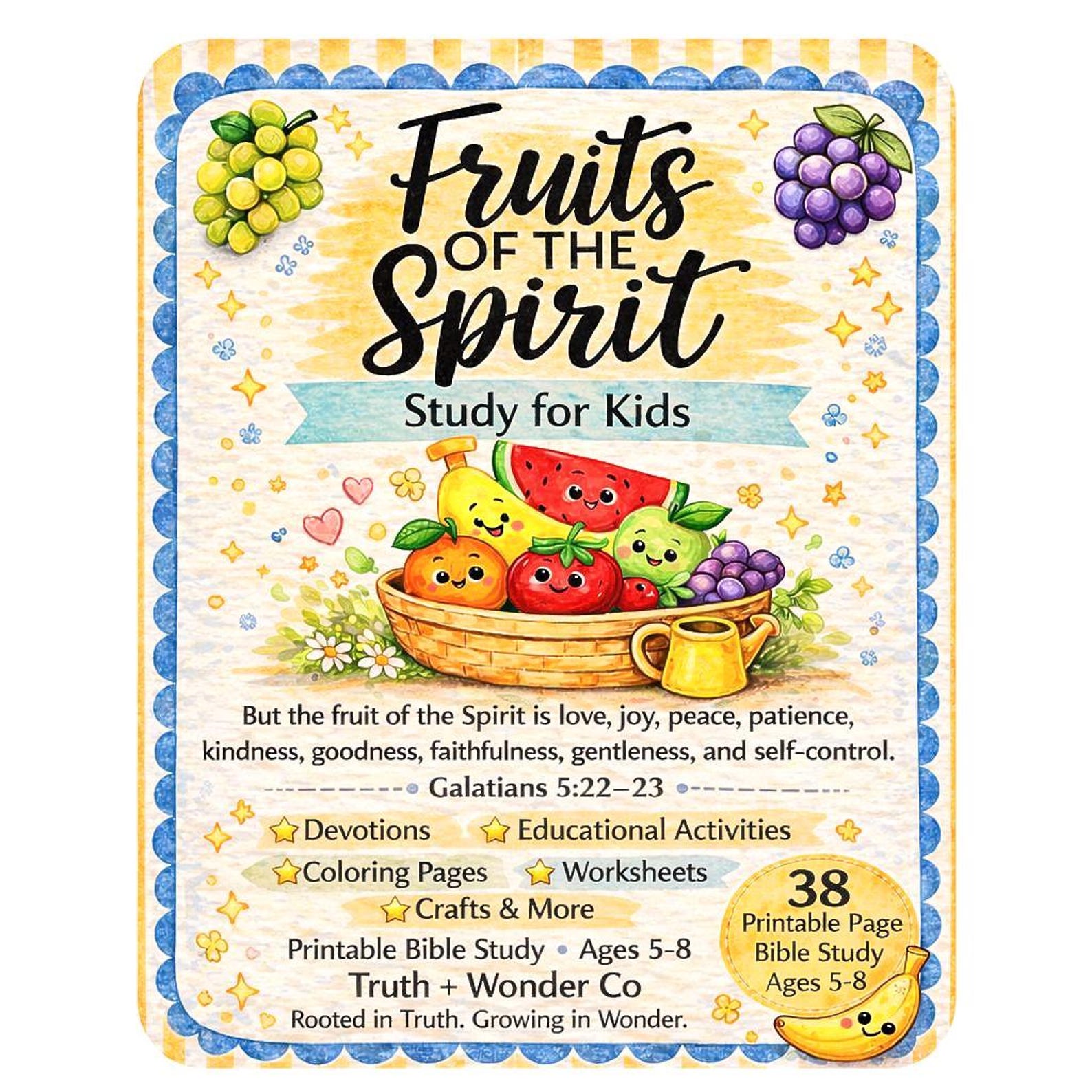 Fruits of the Spirit Bible Study for Kids | Devotions, Activities ...