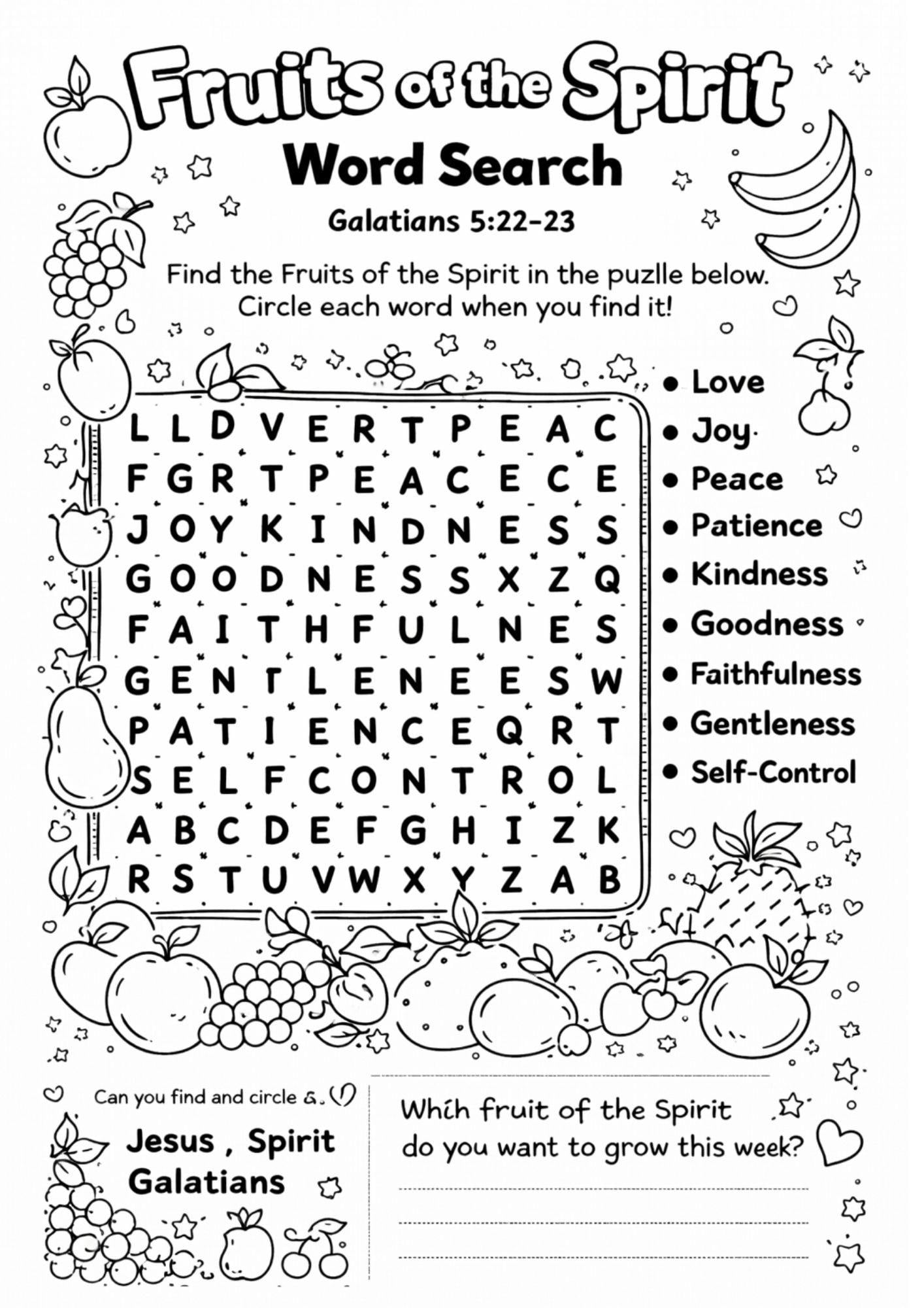 Fruits of the Spirit Bible Study for Kids | Devotions, Activities ...