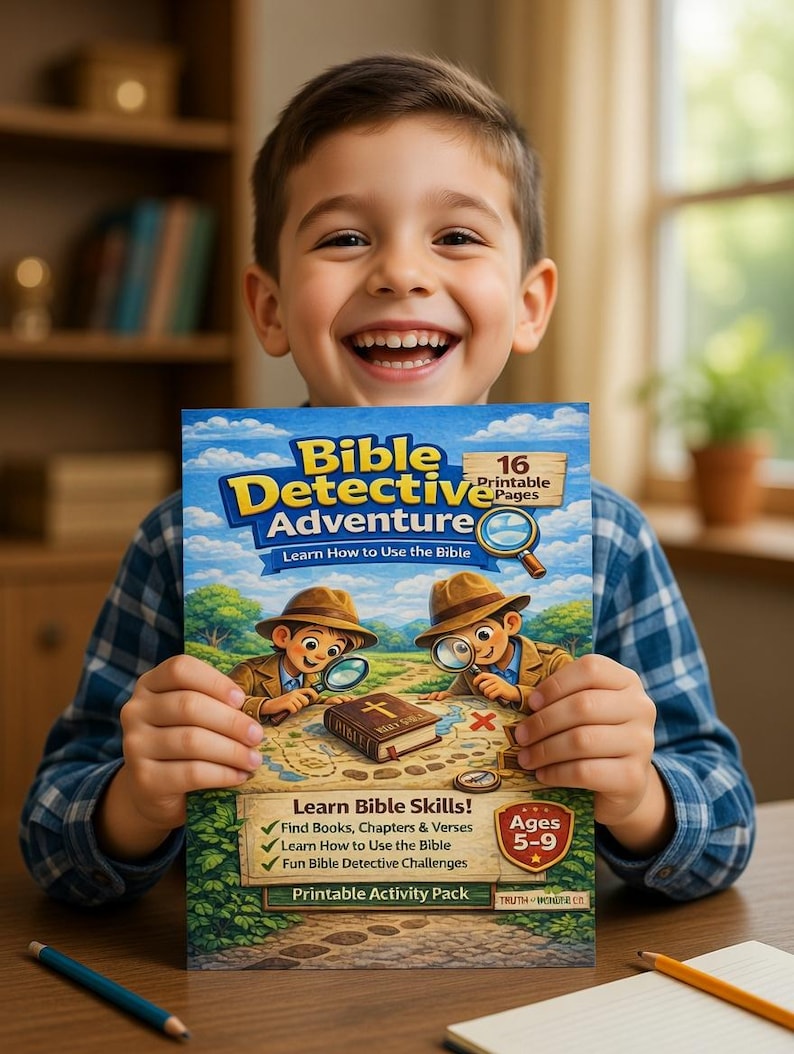 Bible Detective Adventure Printable Activity Pack | Kids Learn Bible ...