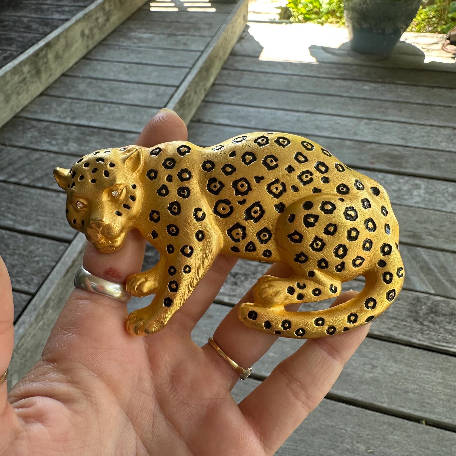RARE Vintage Doreen Ryan Leopard Brooch and Belt Buckle Combo Massive ...