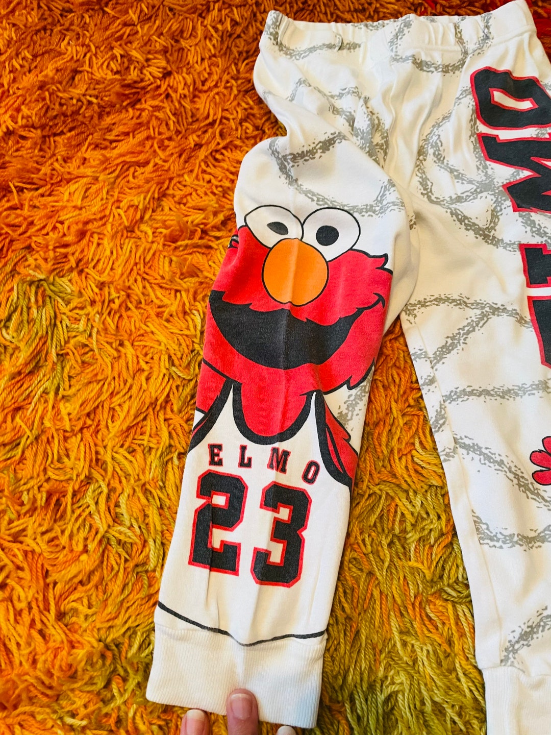Vintage Rare Elmo Jordan 23 Stretch Pants Leggings Size 4 XS Youth ...