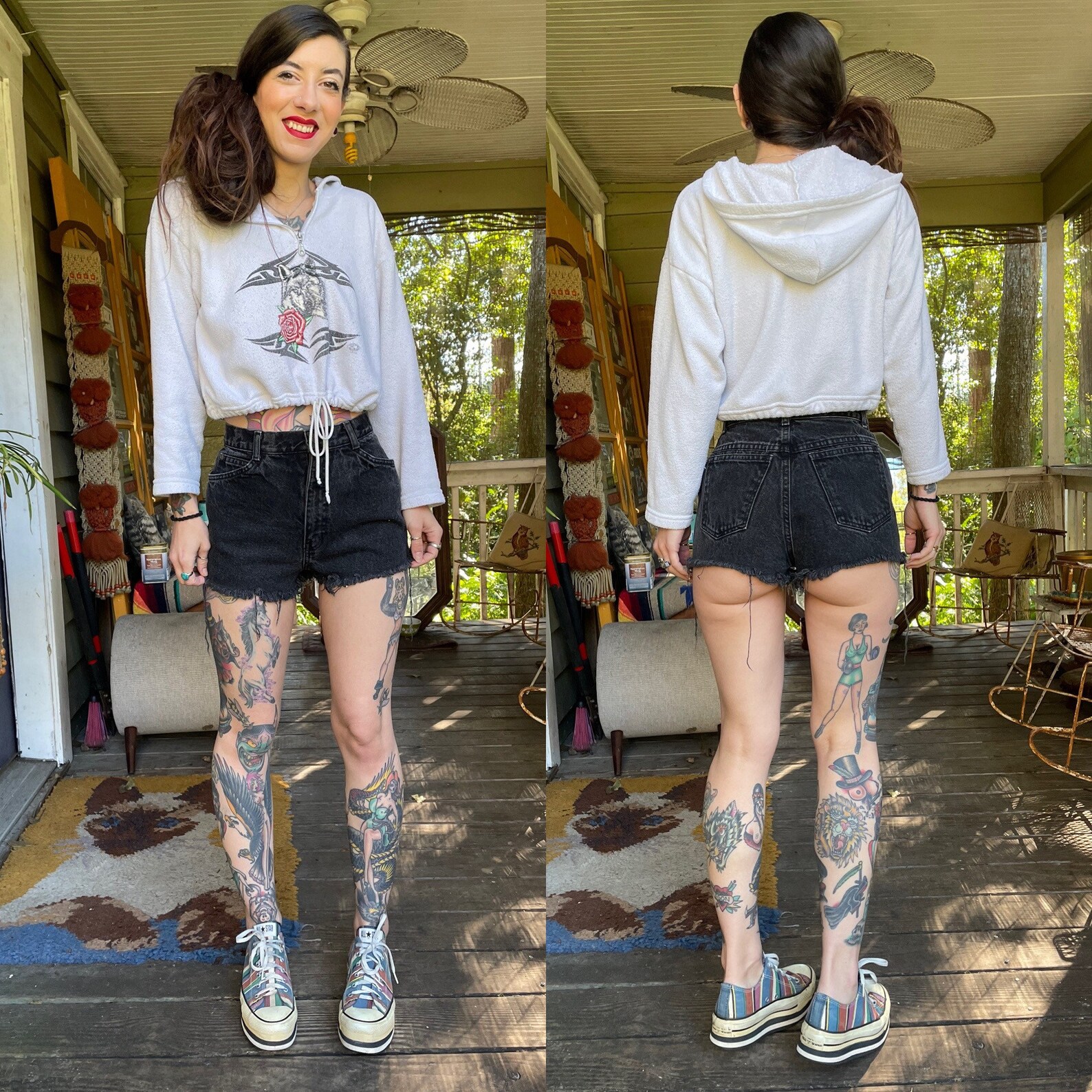 Vintage 90’s Faded Black Cutoff Shorts Frayed Size 24” High Waist - Etsy