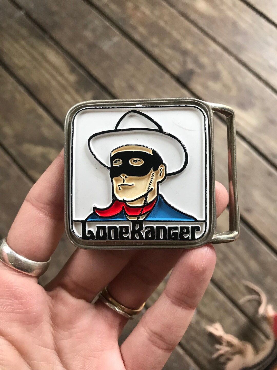 RARE Grail Vintage 1970's Lone Ranger Belt Buckle Made in USA New York ...