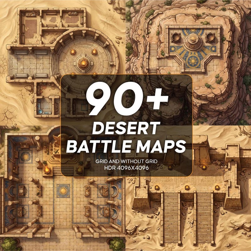Desert Battle Maps - Etsy