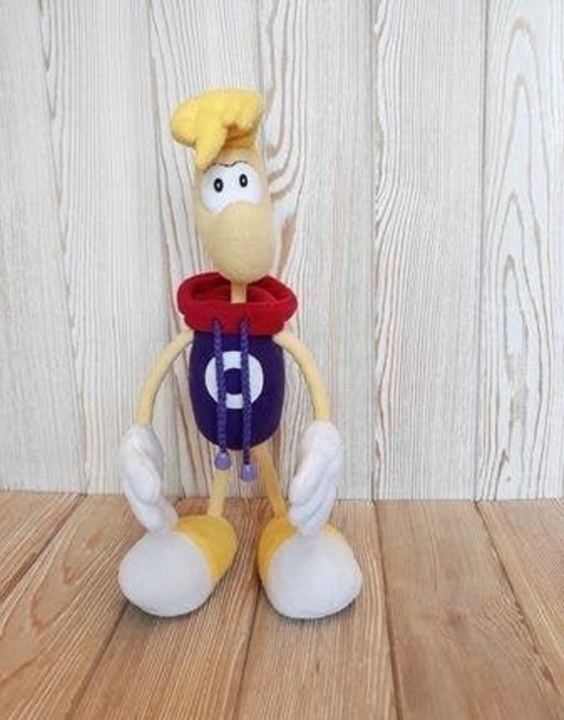 Rayman plush toy custom made to order raiman plushie | Etsy