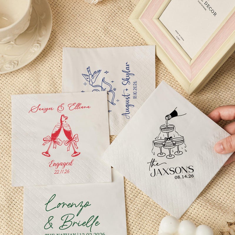 Personalized Napkins - Etsy UK