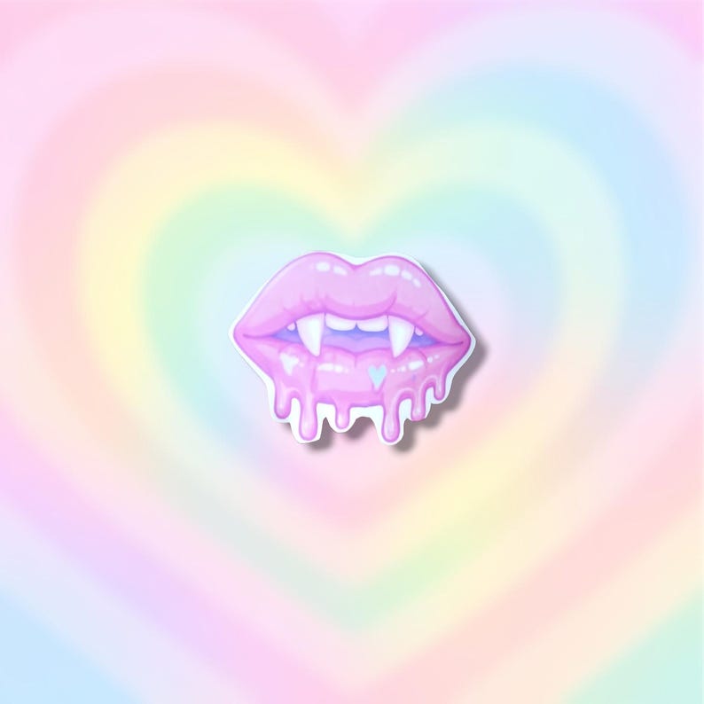 Creepy Drippy Ice Cream Stickers – Pastel Goth Vinyl Decals - Etsy