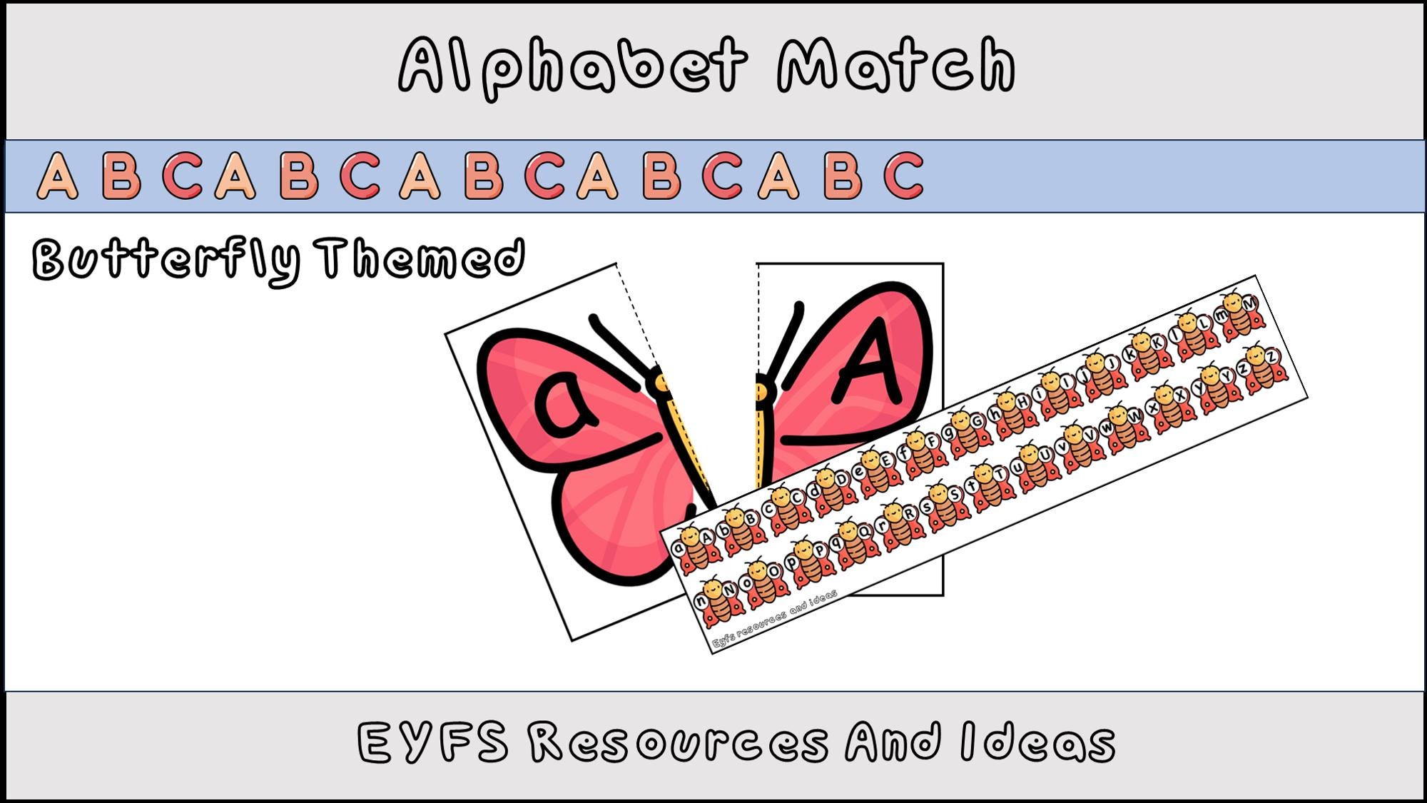 Butterfly Alphabet Matching - Etsy