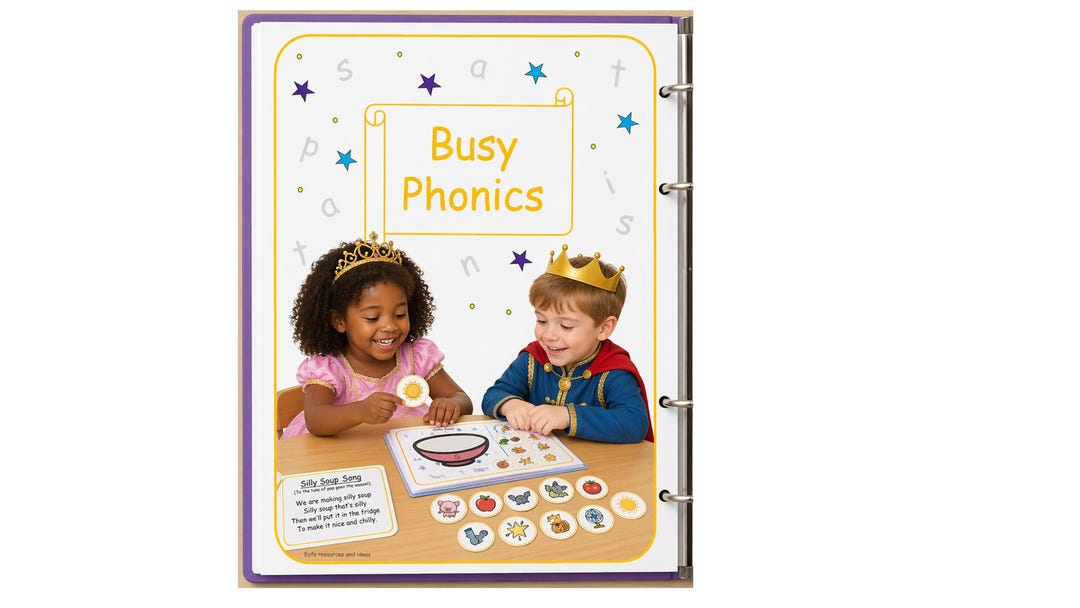 Phase 2 Phonics Busy Book - Etsy UK