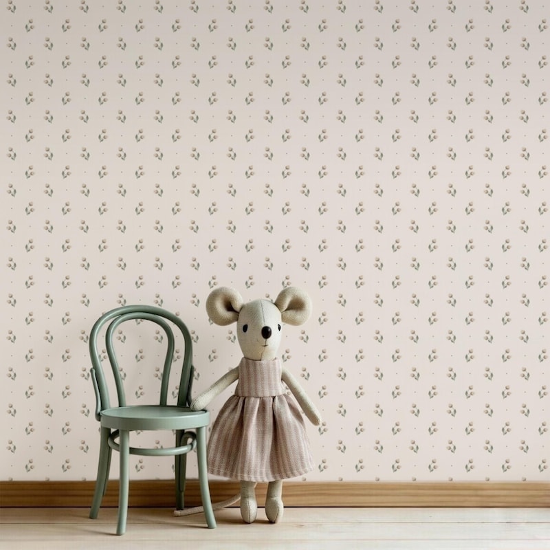 Wallpaper Sage Botanical - Etsy