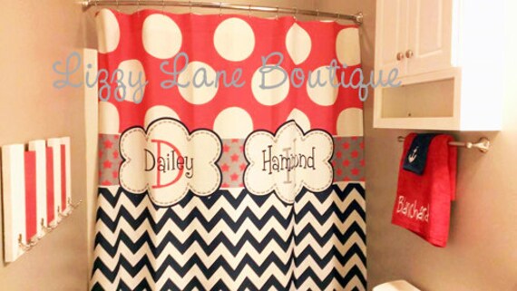 Items Similar To Custom Personalized Monogrammed Shower Curtain Free