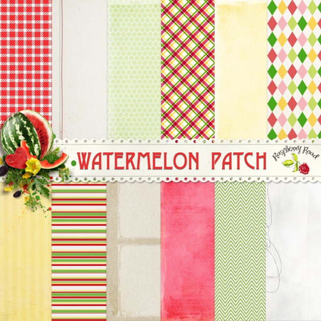 Watermelon Patch Paper Set - Etsy