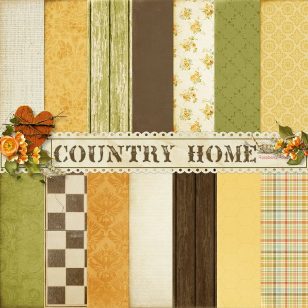 Country Home Paper Set - Etsy