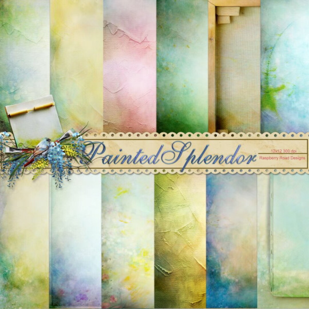 Painted Splendor Paper Set - Etsy