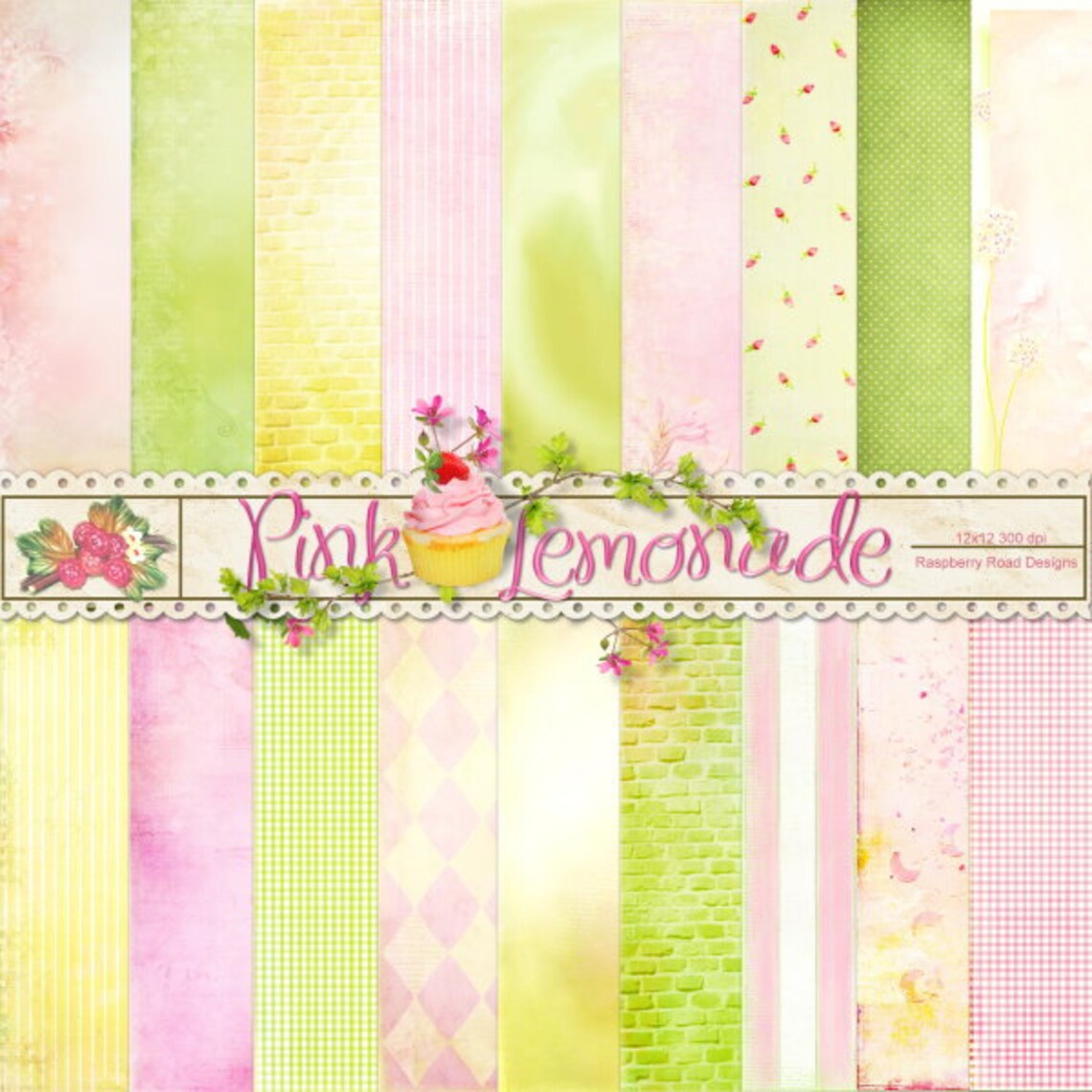 Pink Lemonade Paper Set - Etsy
