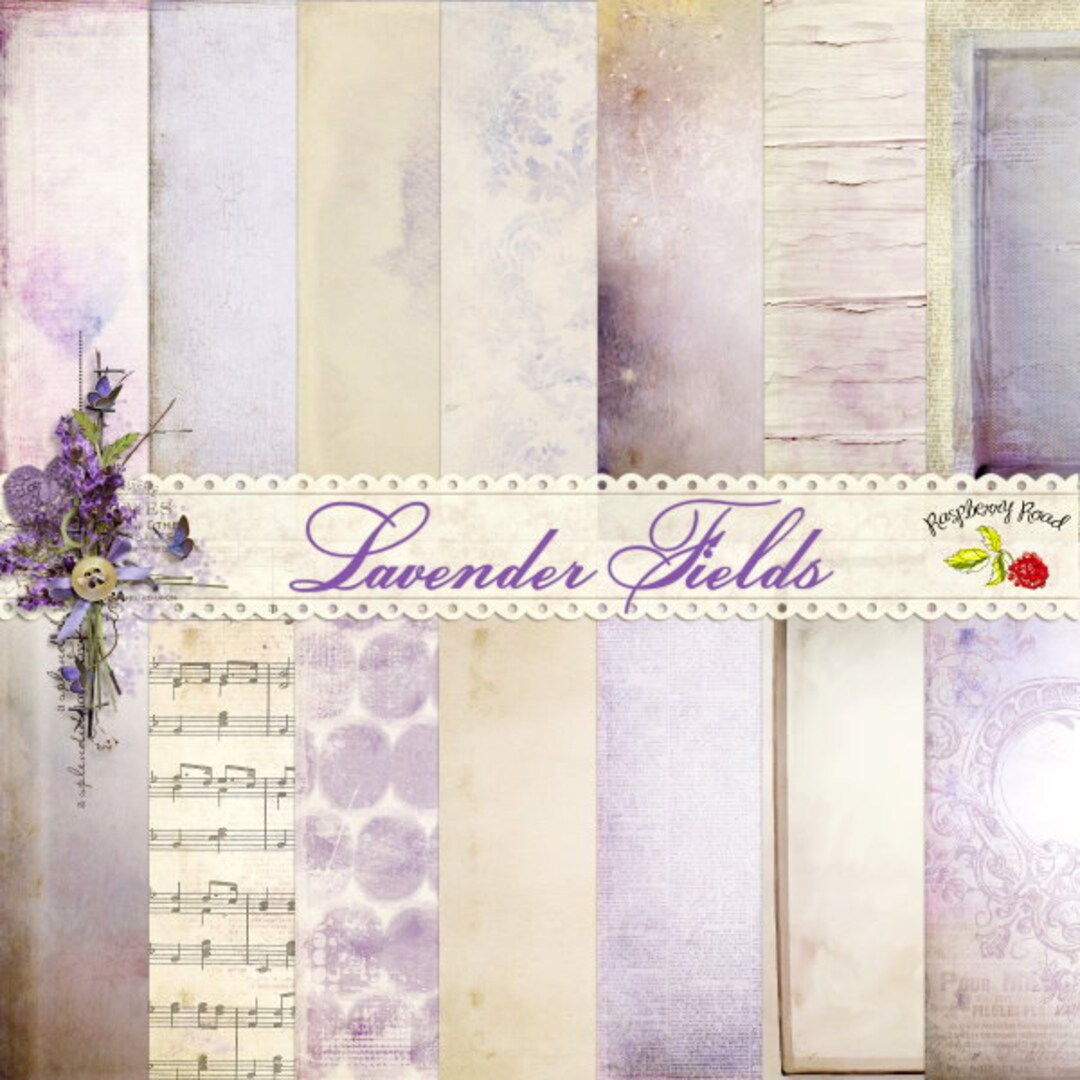 Lavender Fields Paper Set - Etsy