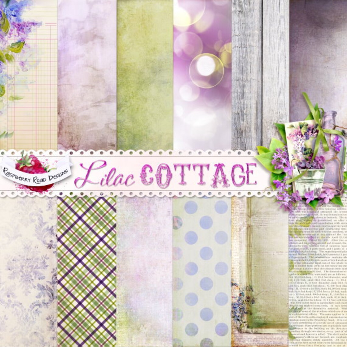 Lilac Cottage Paper Set - Etsy