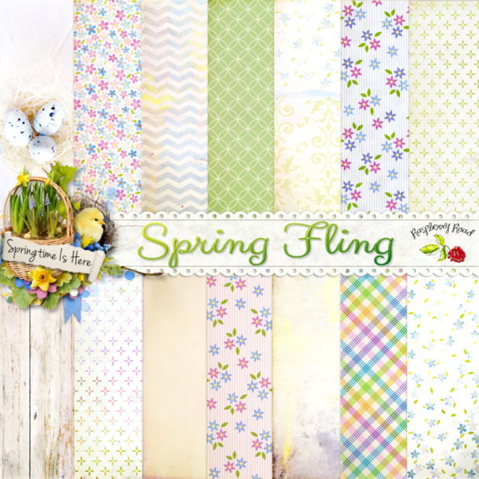 Spring Fling Paper Set - Etsy