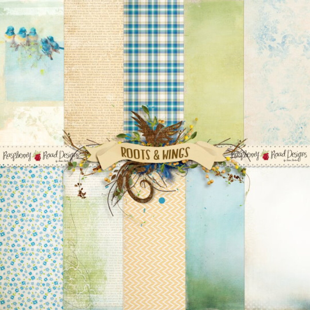 Roots and Wings Paper Set - Etsy