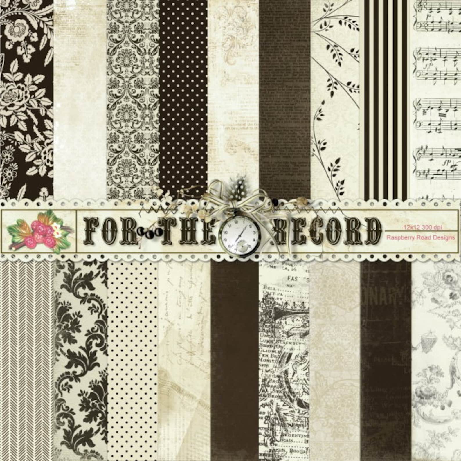 For the Record Paper Set - Etsy