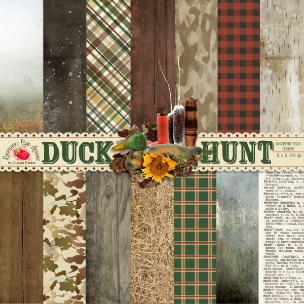 Duck Hunting Scrapbook Paper - Etsy
