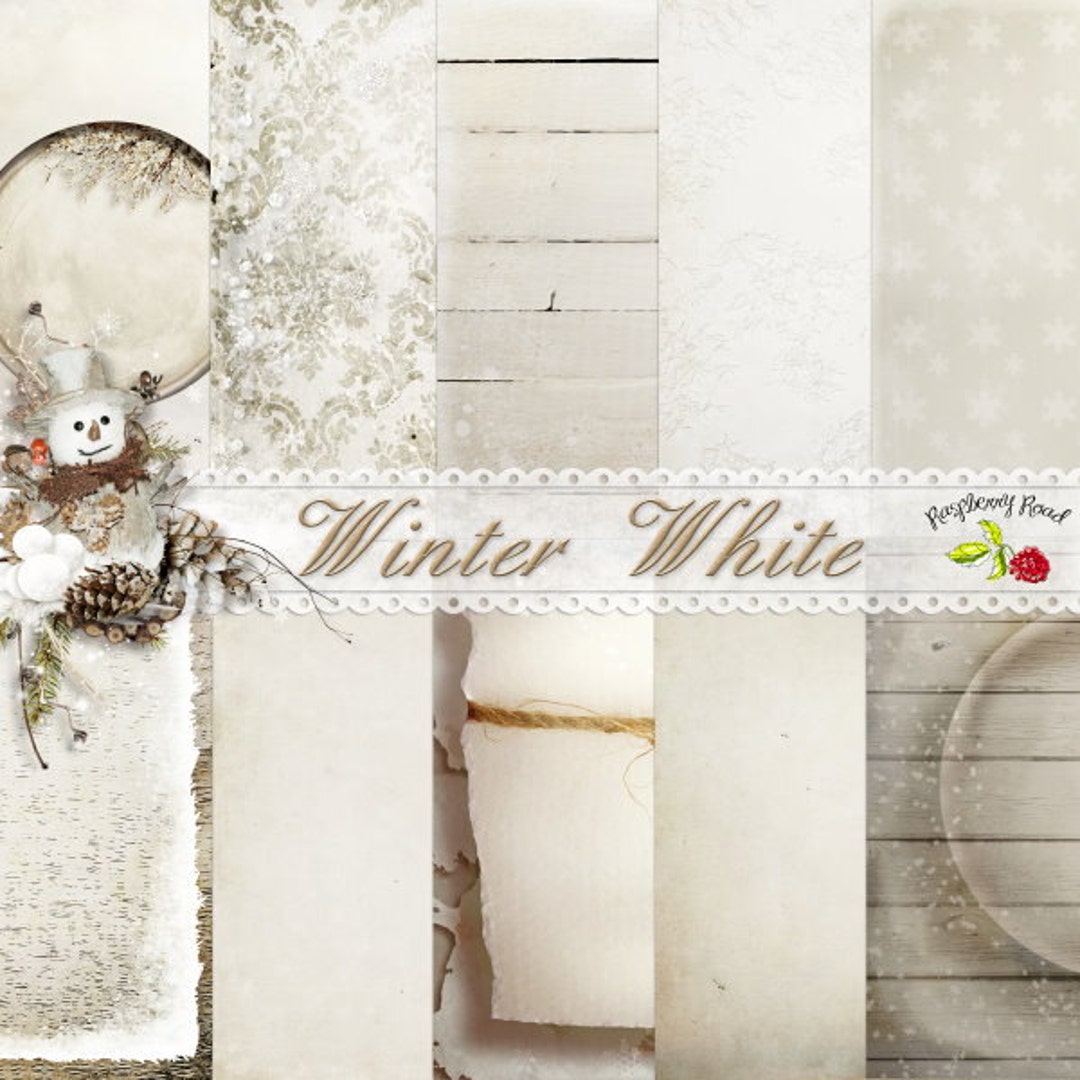 Winter White Paper Set - Etsy