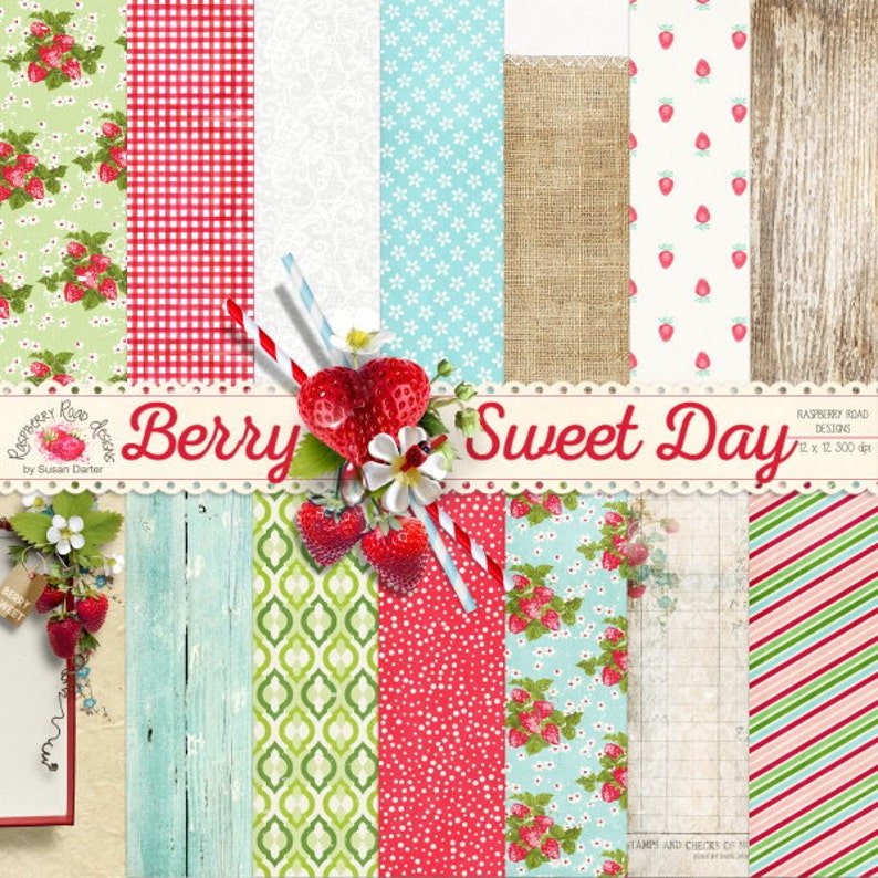 Berry Sweet Day Papers - Etsy