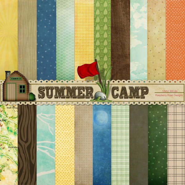 Summer Camp Paper Set - Etsy