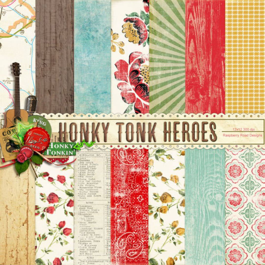 Honky Tonk Heroes Paper Set - Etsy