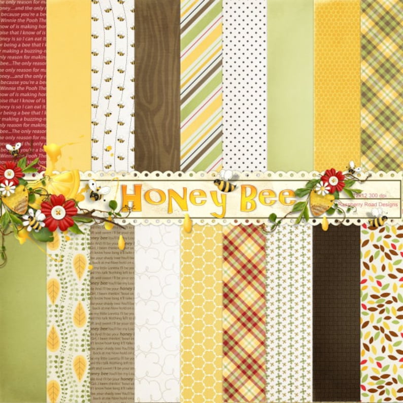 Honey Bee Paper Set - Etsy