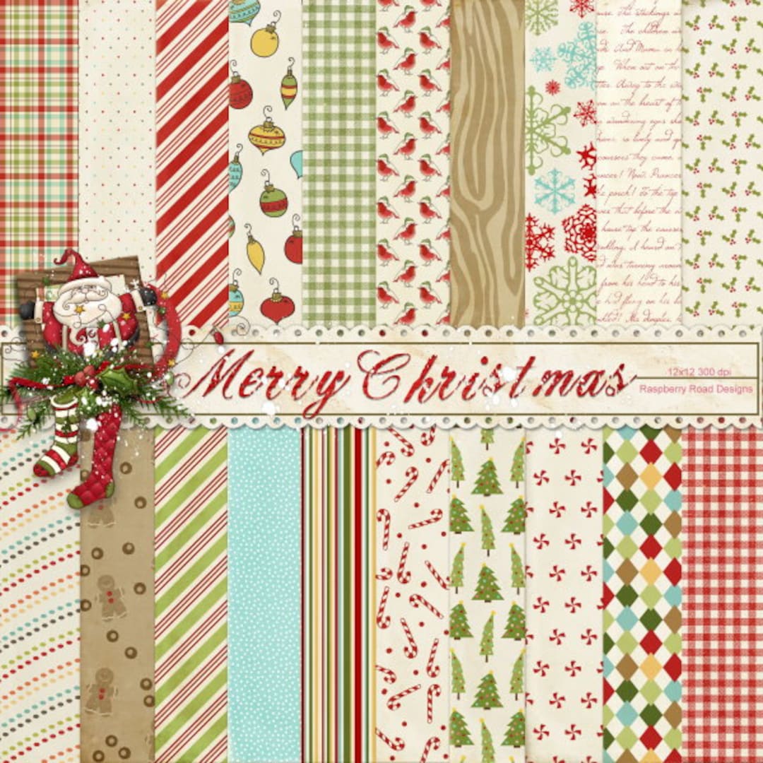 Merry Christmas Papers - Etsy