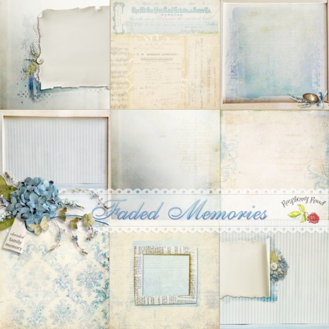Faded Memories Paper Set - Etsy