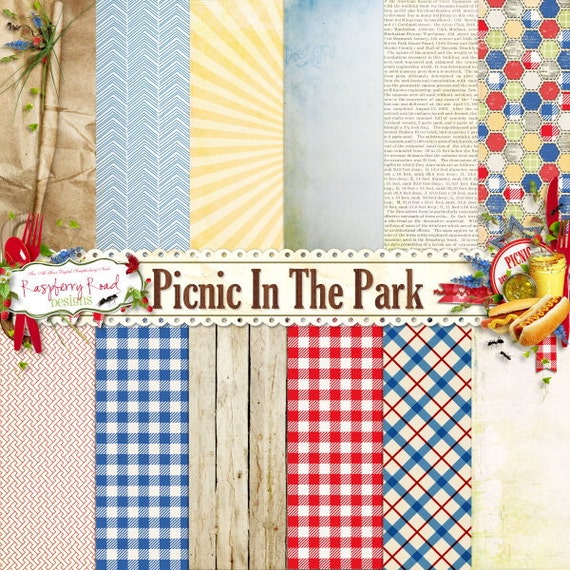 Picnic in the Park Paper Set - Etsy