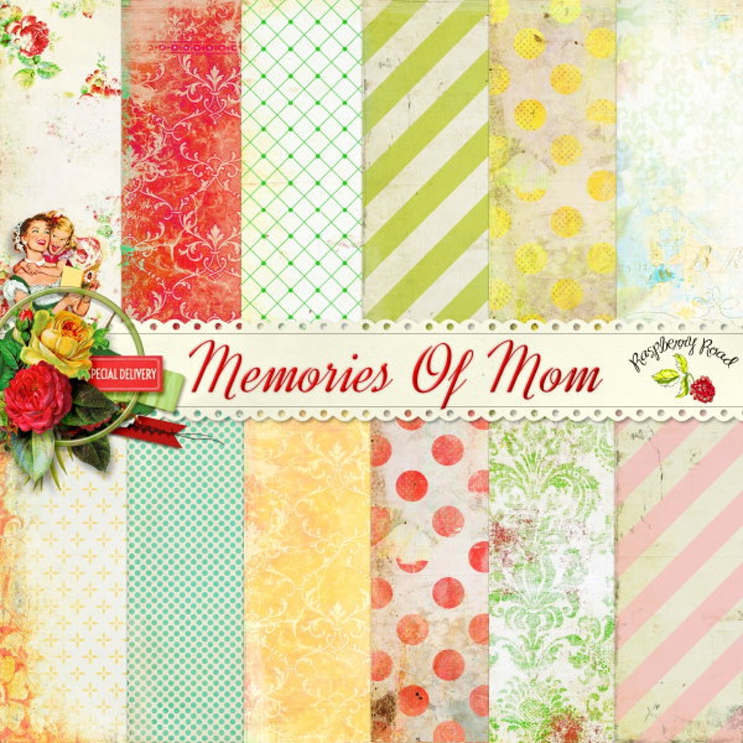 Memories of Mom Paper Set - Etsy