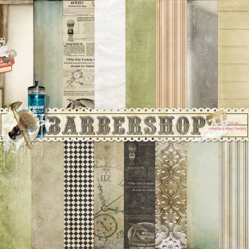 Barbershop Papers - Etsy
