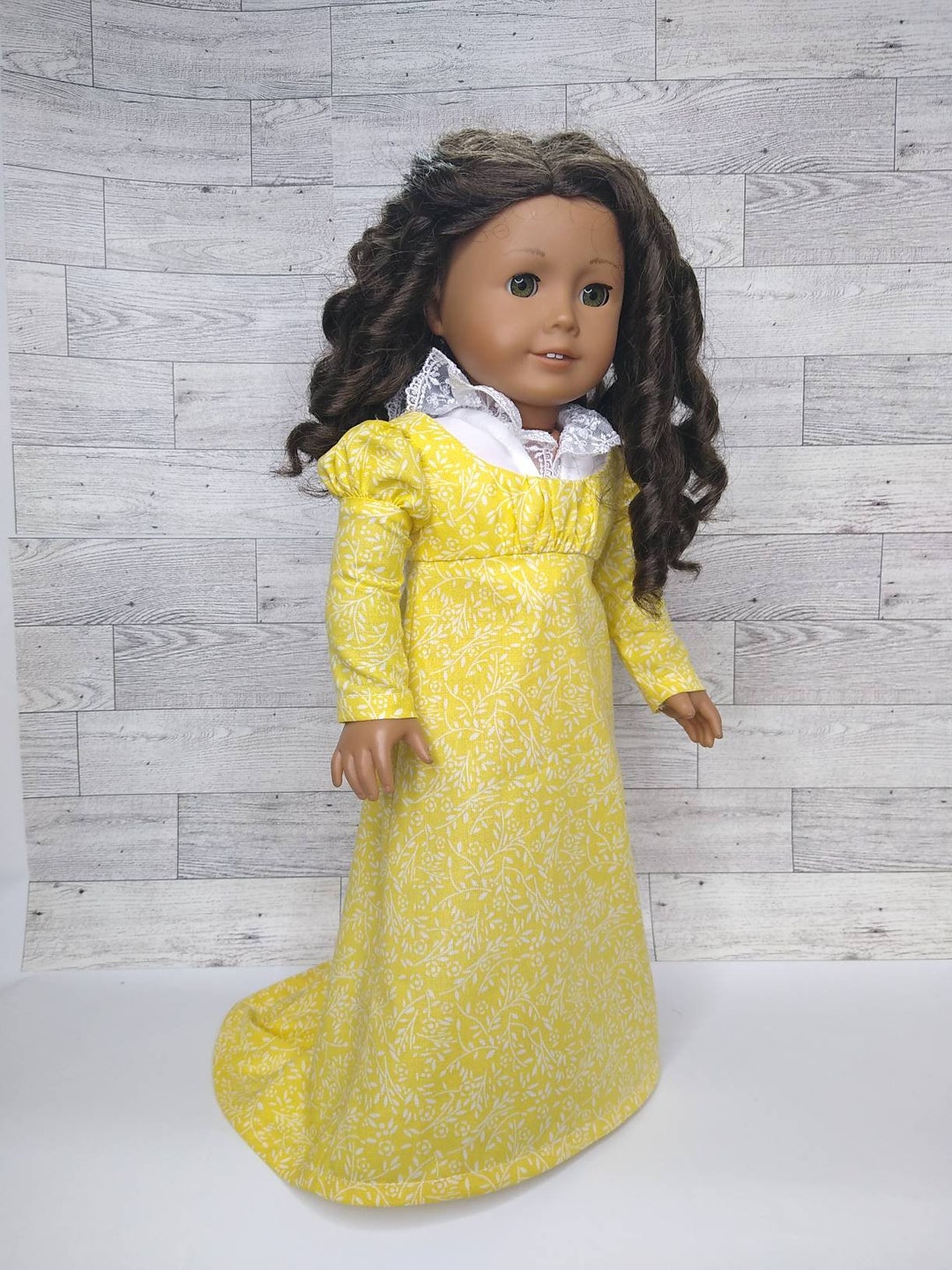 Regency Dress Fits 18 Inch Dolls Historical Clothing Doll Dress Etsy