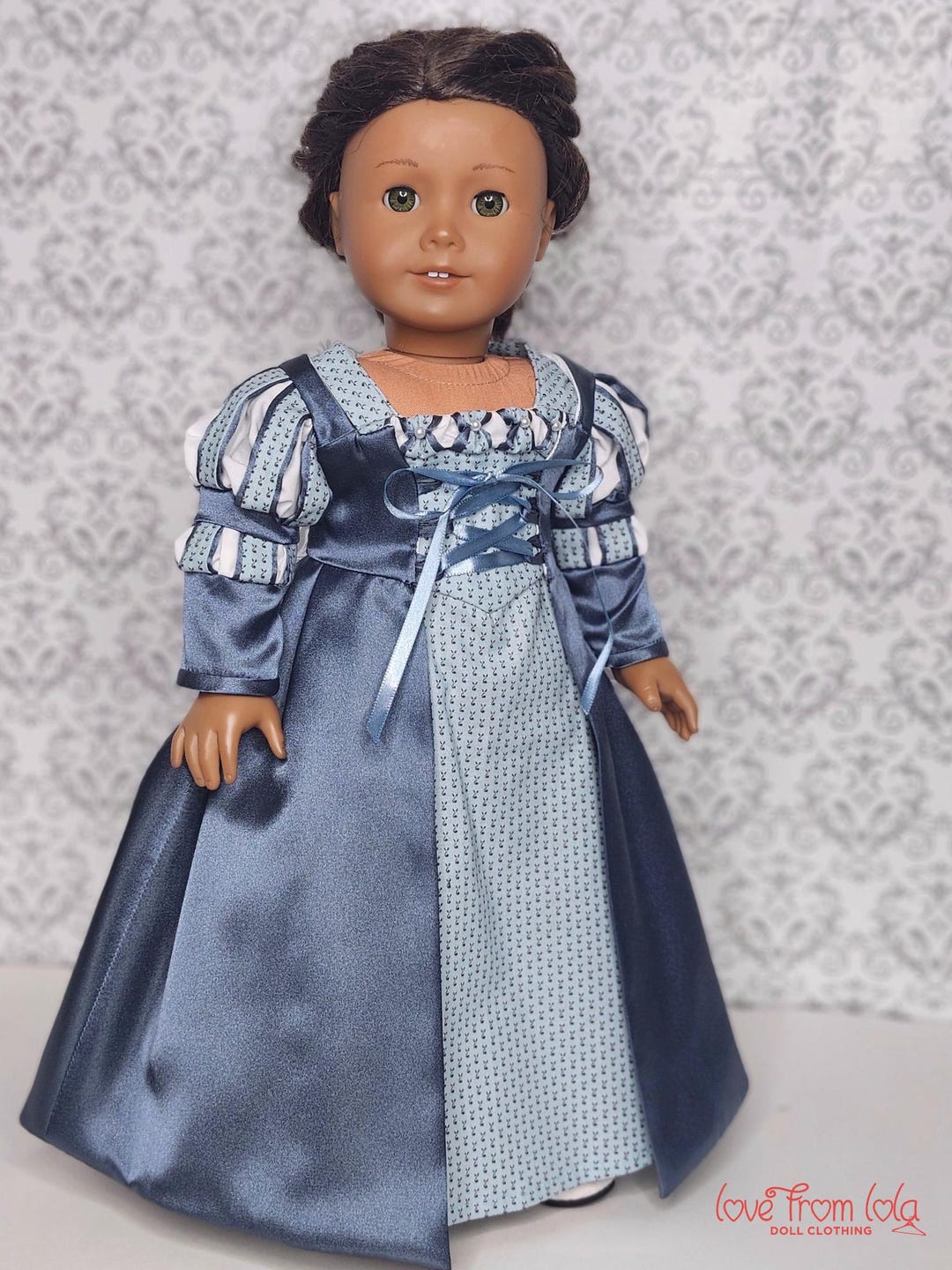 Tudor Gown, 18 Inch Dolls, Historical Fashion, 16th Century, Doll Dress ...