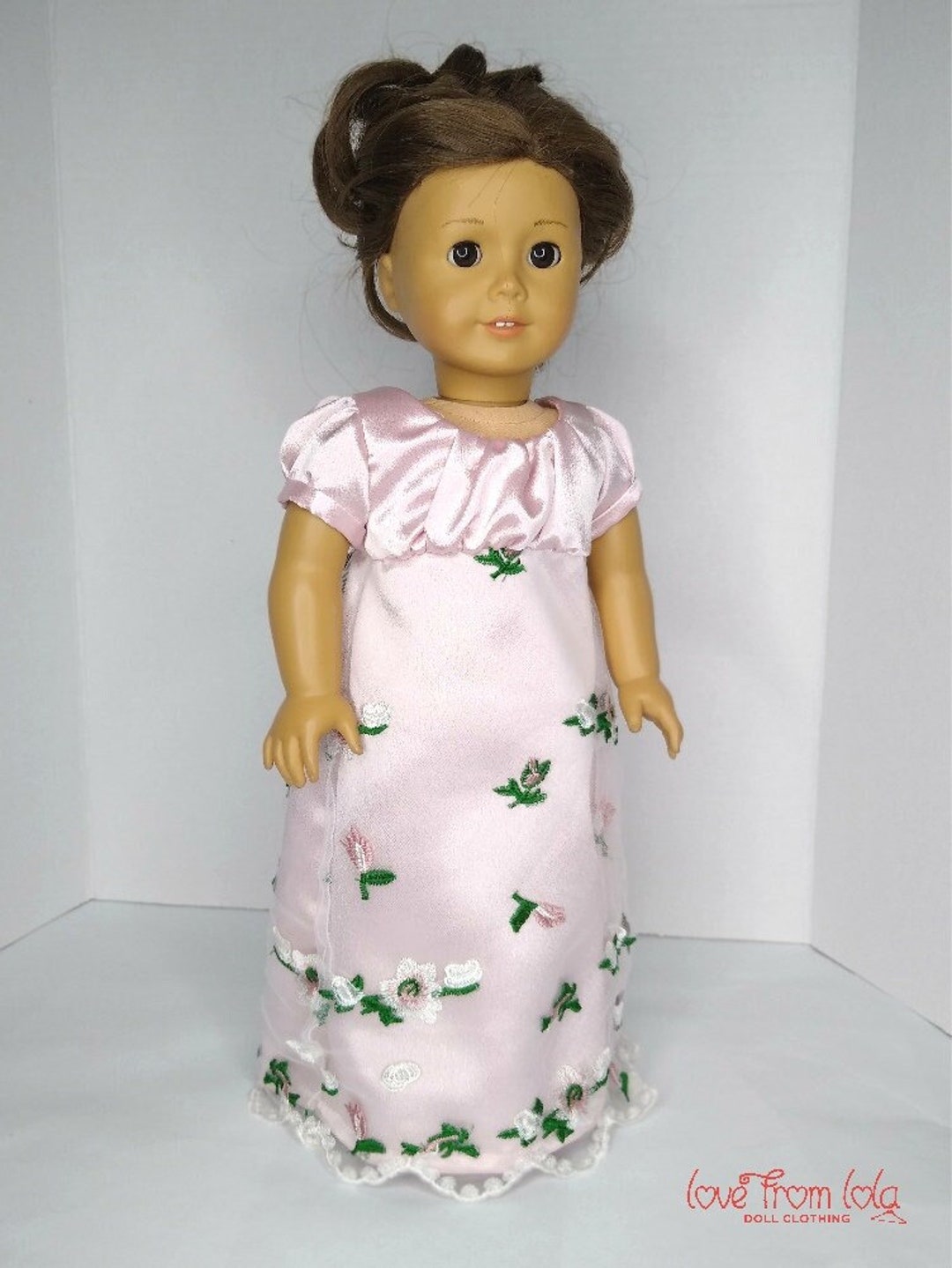 Regency Dress Fits 18 Inch Dolls Historical Clothing Doll Dress Etsy