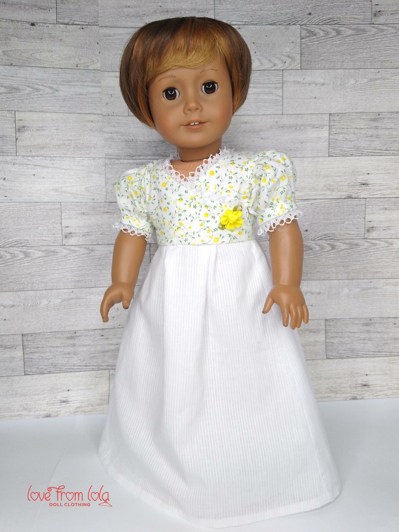 Regency Dress Fits 18 Inch Dolls Historical Clothing Doll Etsy