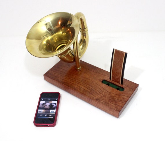 Items similar to The Horn-A-Phone - iHorn -- Large Brass Acoustic ...