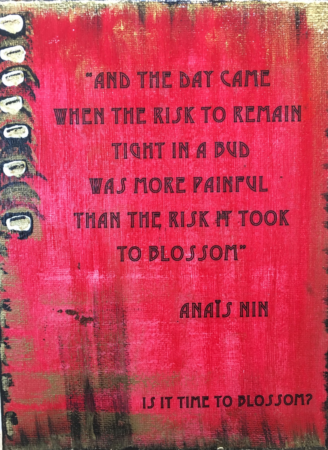 Personal Altar With Original Art and Anais Nin Poem - Etsy