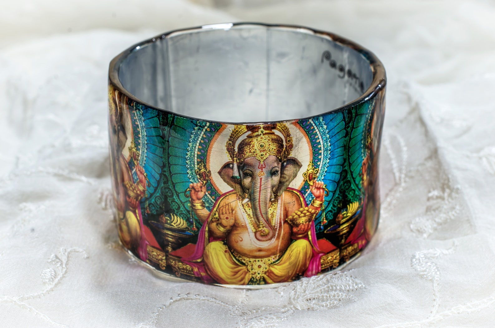 Ganesh Resin Bangle Hindu God Bracelet Resin Jewelry | Etsy