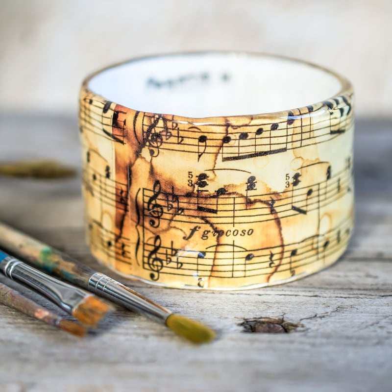 Music Note Bracelet - Etsy