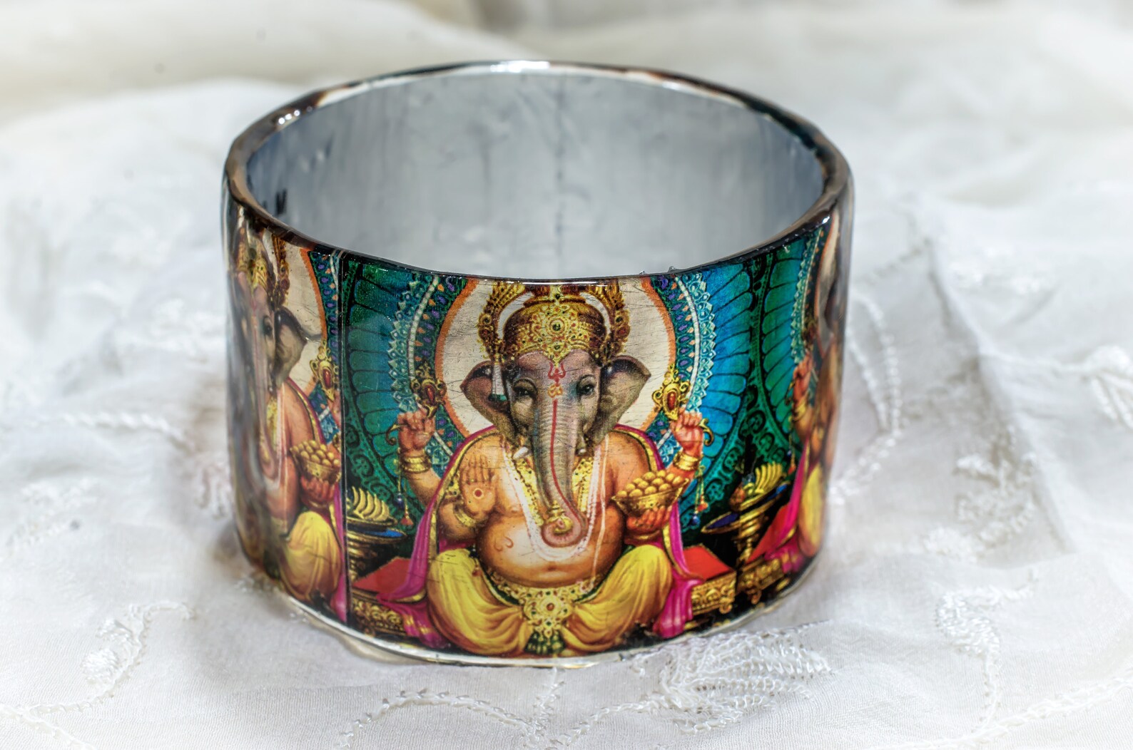 Ganesh Resin Bangle Hindu God Bracelet Resin Jewelry - Etsy