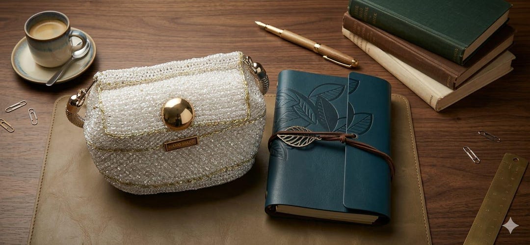 Shiny Raffia Shoulder Bag, Elegant Cream Woven, Chic Crochet Purse With ...