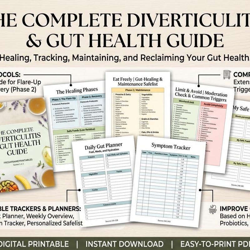 Digestive Food Diary - Etsy